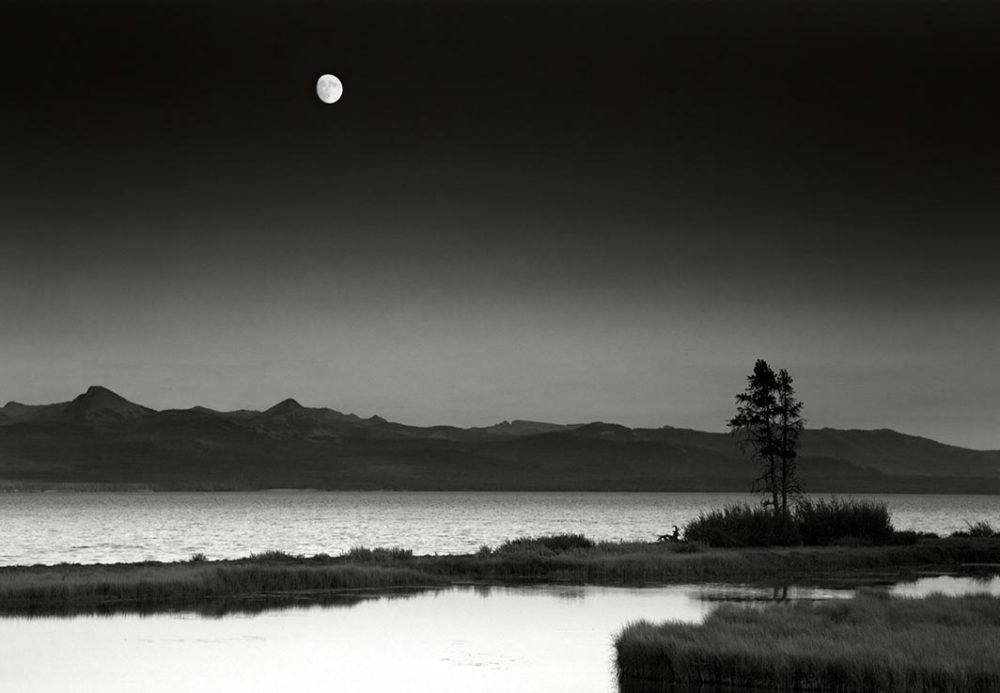Yellowstone Lake and Moon, Yellowstone National Park 2007 | Jay Wesler ...